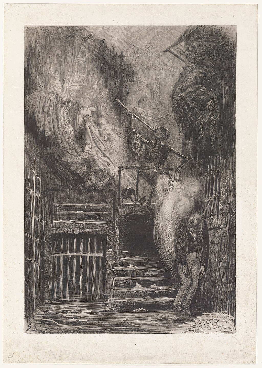 File: Gustave Doré, La Rue de la Vieille Lanterne The Suicide of Gérard ...