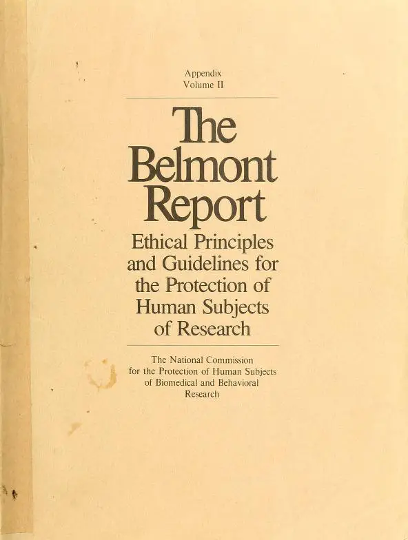Belmont Report - New World Encyclopedia
