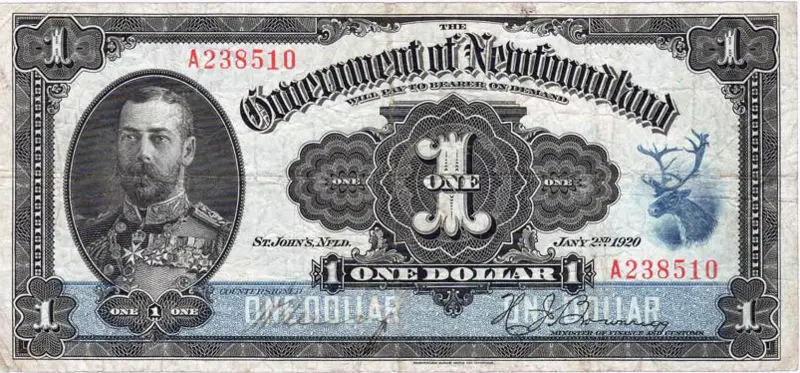 File: NFLD dollar bill.jpg - New World Encyclopedia