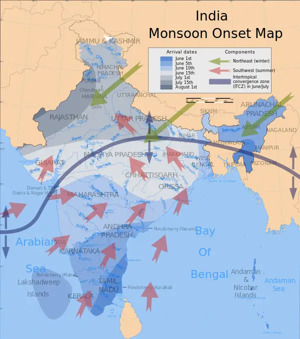 Climate of India - New World Encyclopedia