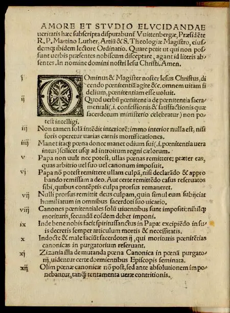 Ninety-five Theses - New World Encyclopedia